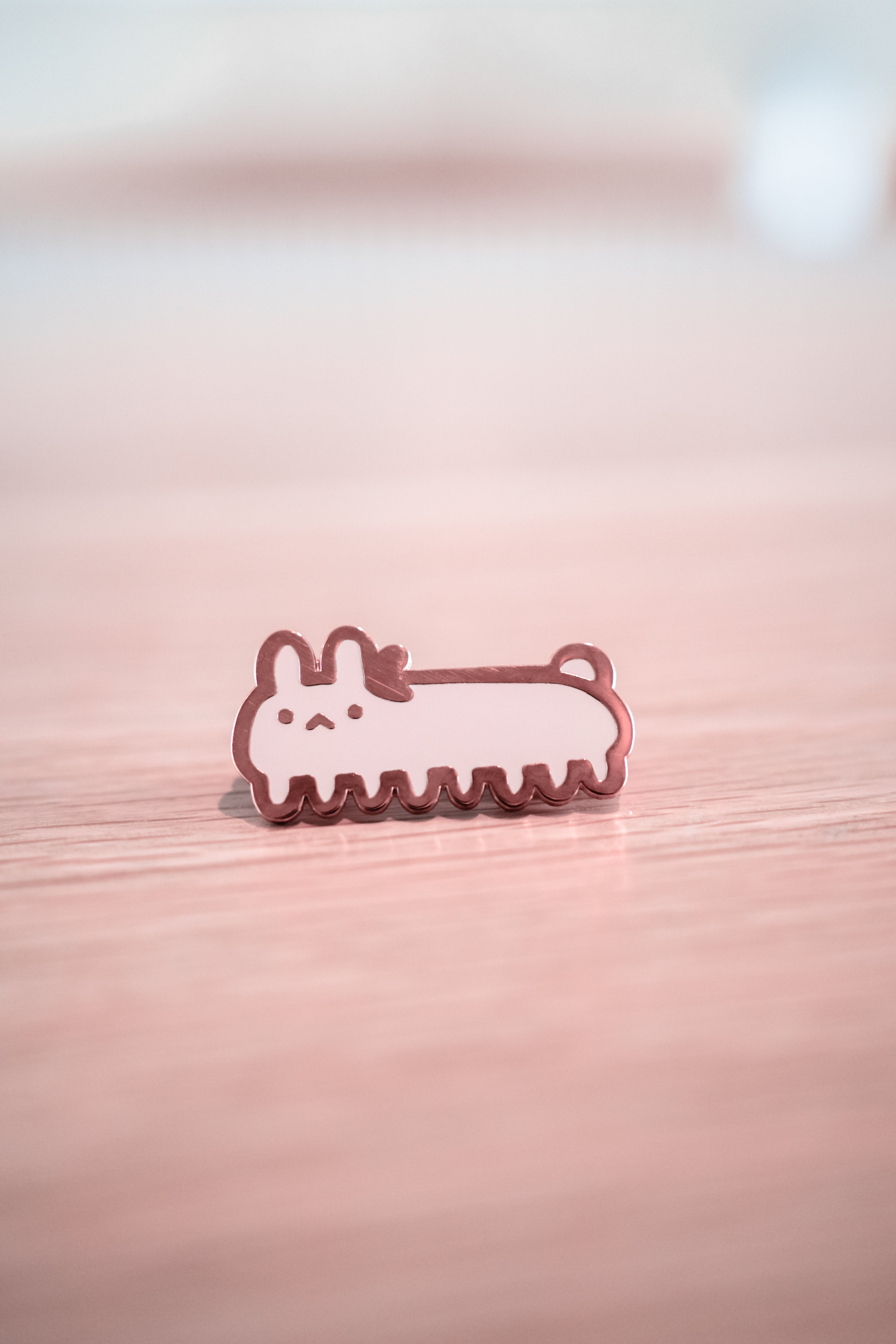 long bun creature Enamel Pin