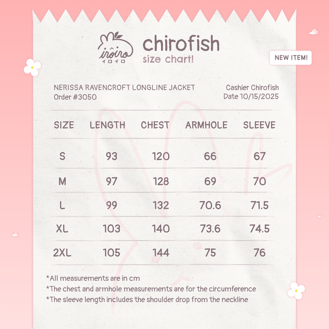 [PRE-ORDER] NERISSA RAVENCROFT Longline Jacket